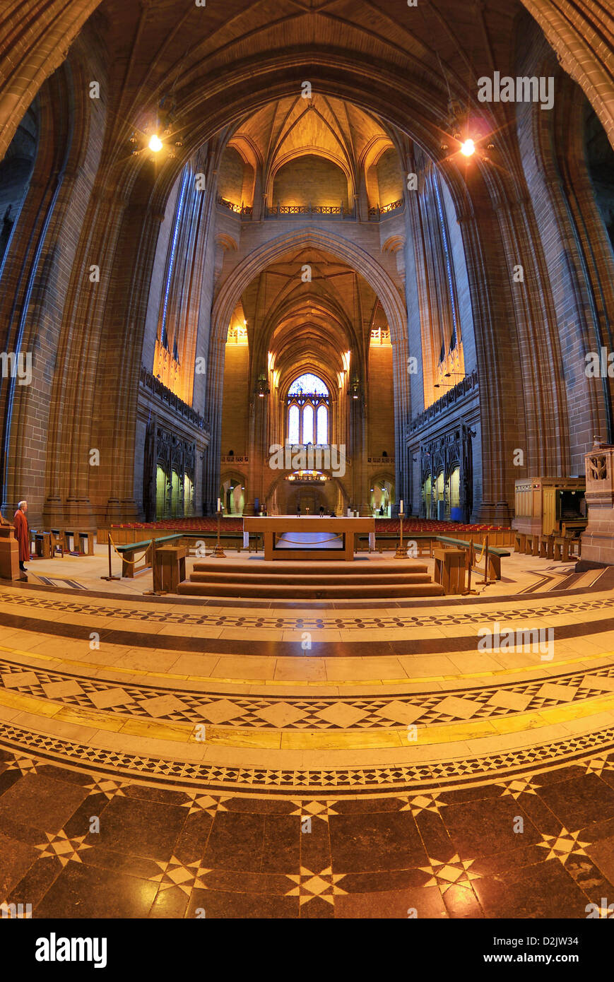Interior of Liverpool Anglican Cathedral Stock Photo - Alamy