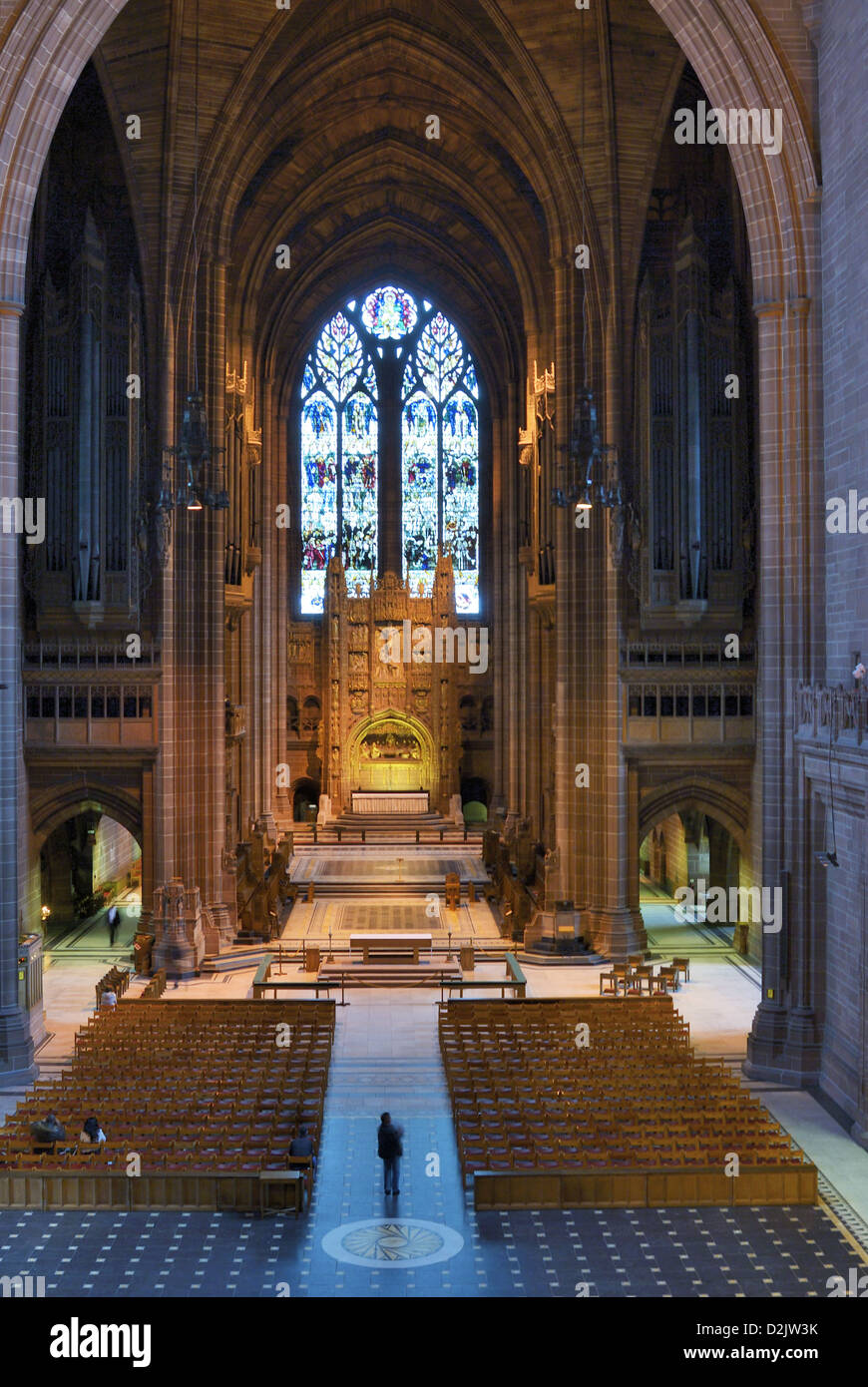 Interior of Liverpool Anglican Cathedral Stock Photo - Alamy