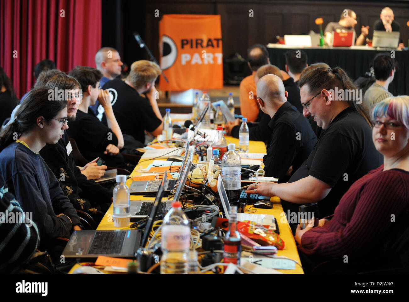 Berlin, Germany, national general meeting of the Pirate Party Stock ...