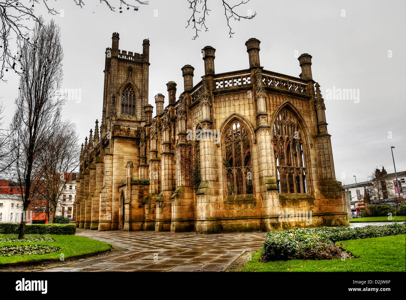The bombed out church liverpool hi-res stock photography and images - Alamy