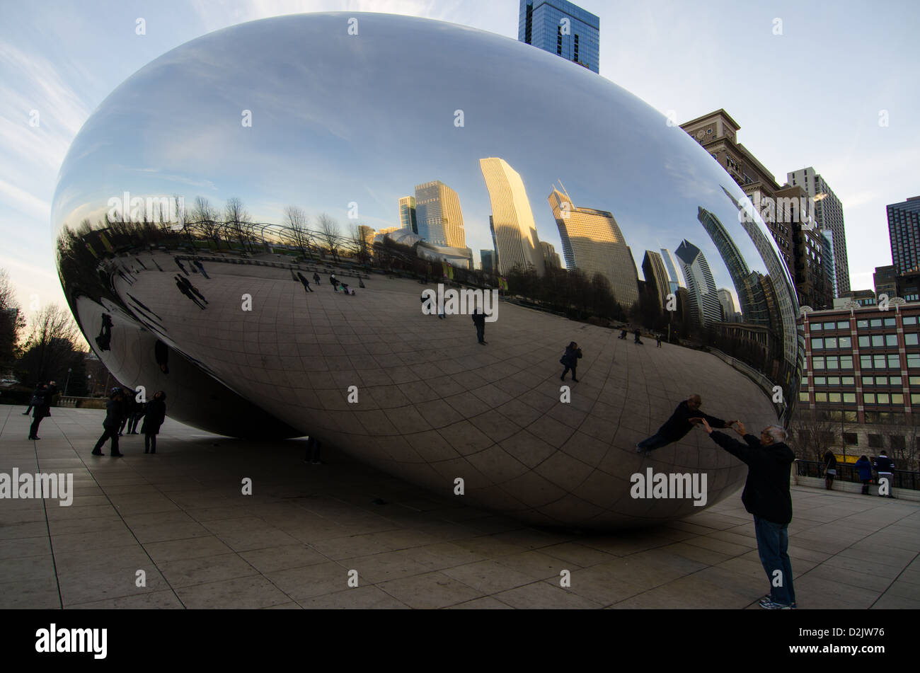 The Bean in Downtown Chicago, IL, USA Stock Photo - Alamy