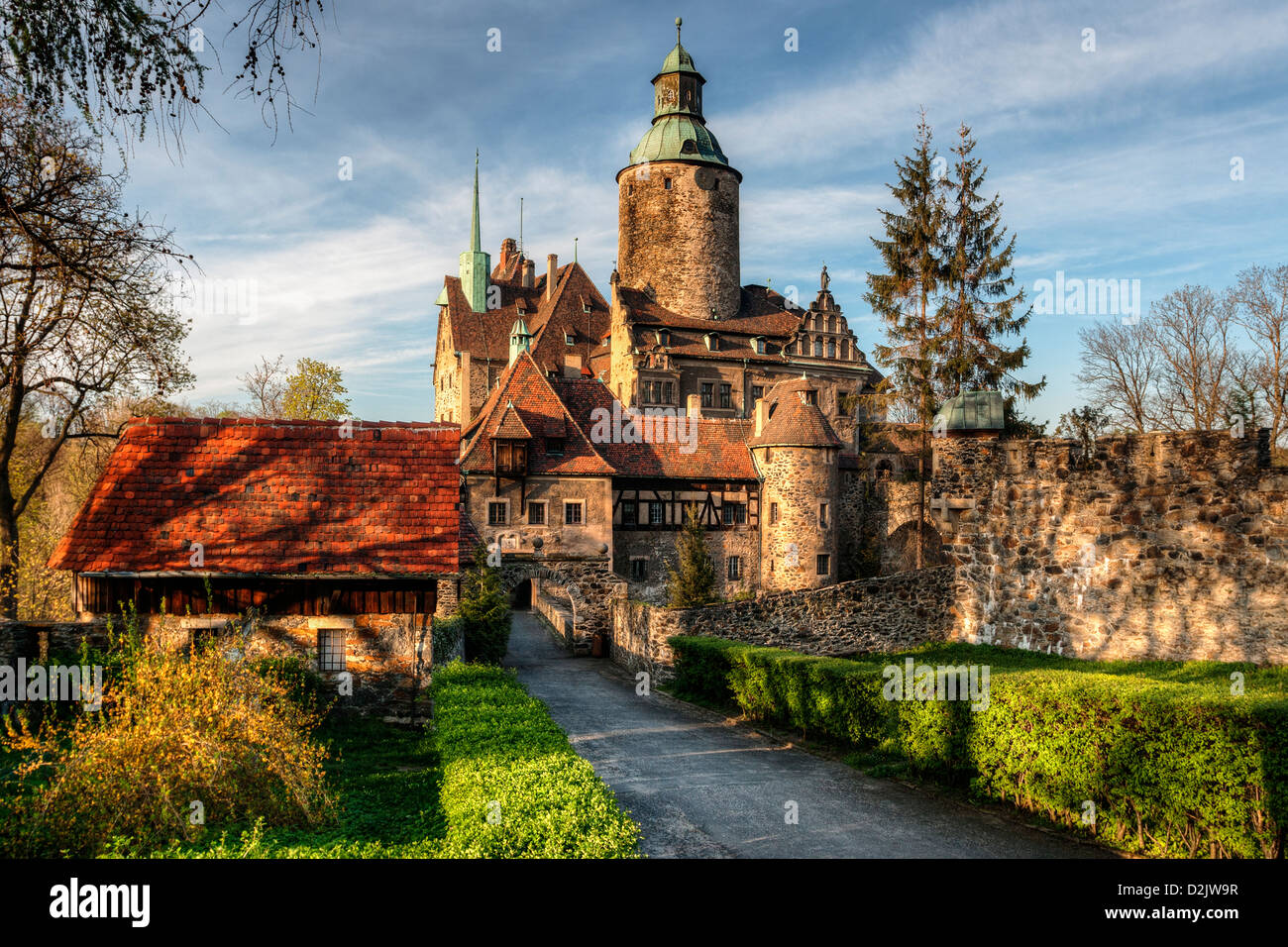 Czocha castle in Sucha, Lower Silesia Province, Poland Stock Photo ...