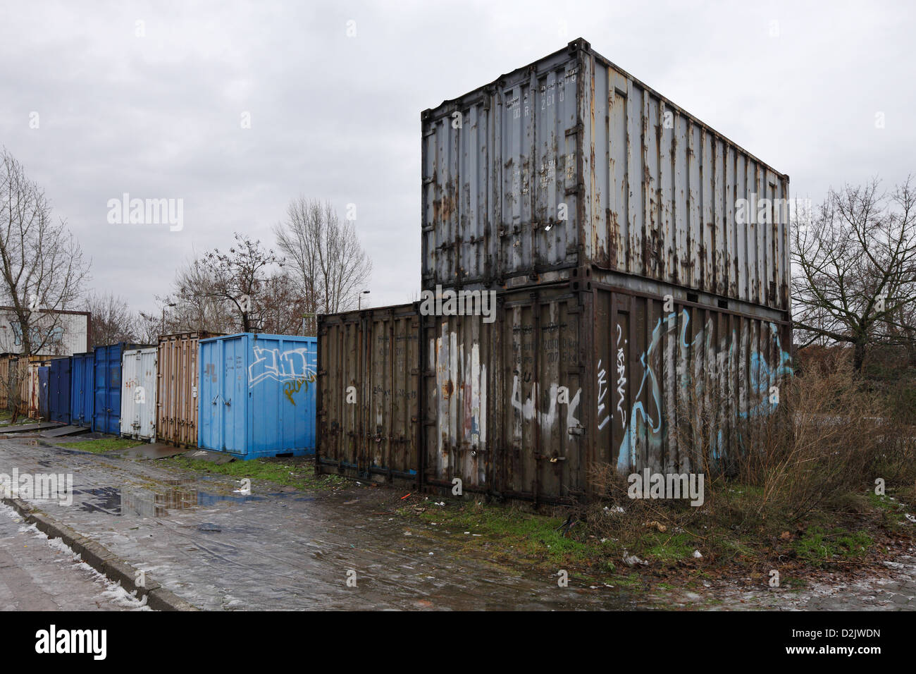 Berlin, Germany, containers that are used for storage Stock Photo - Alamy