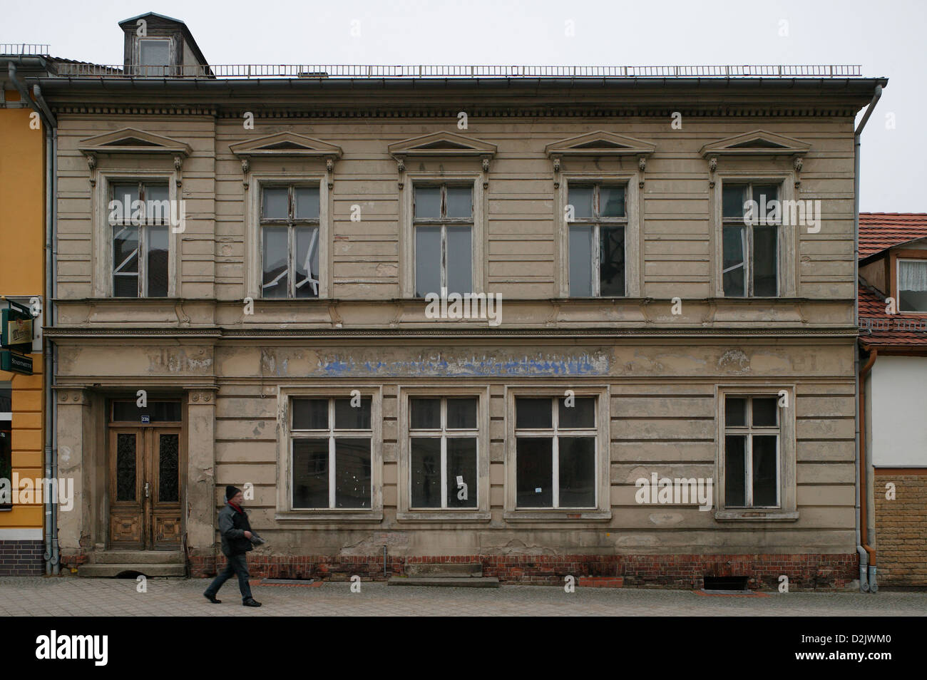 Bad Freienwalde, Germany, derelict, vacant residential buildings Stock ...