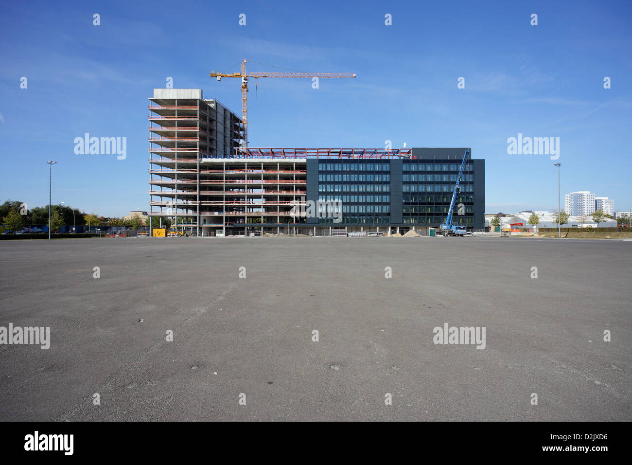 Berlin, Germany, shell for the new office building of the MBVD Stock ...