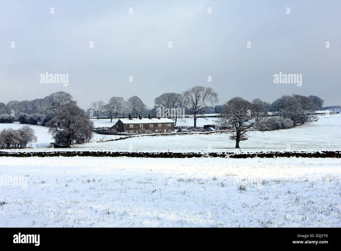 Snowy Winter Countryside Stock Photo - Alamy