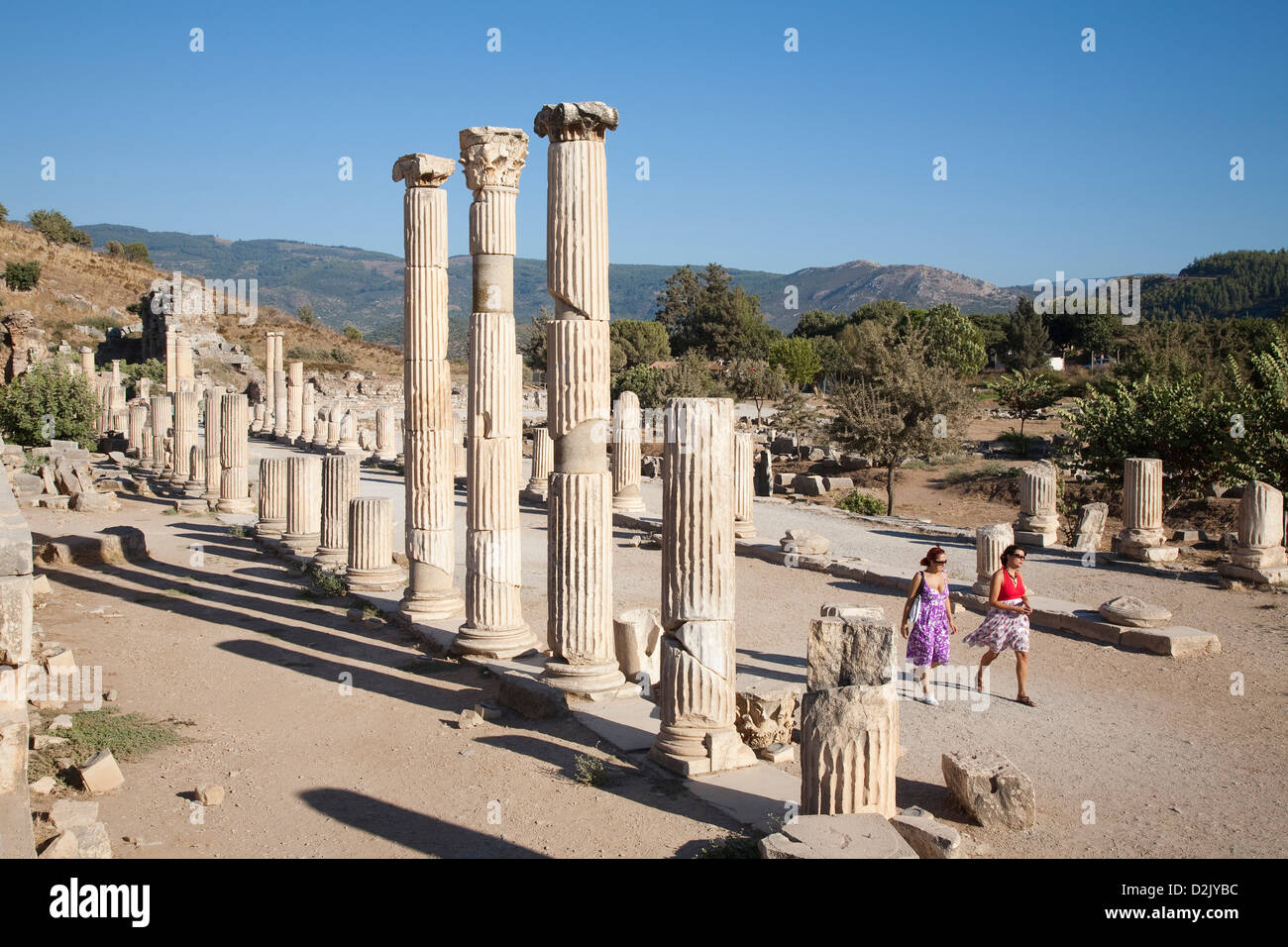 asia, turkey, anatolia, ephesus, colonnade Stock Photo - Alamy