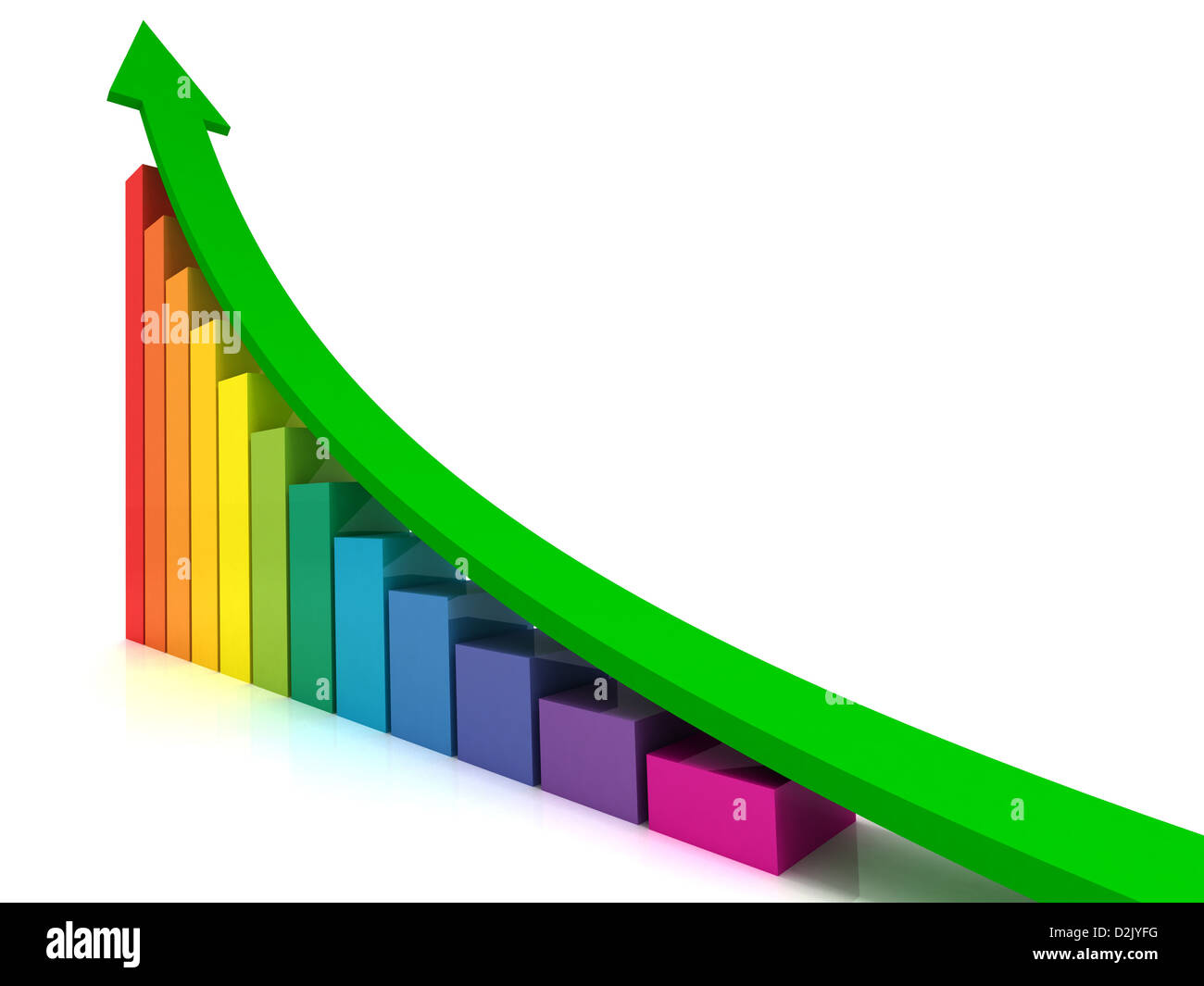 3d growth diagram Stock Photo - Alamy