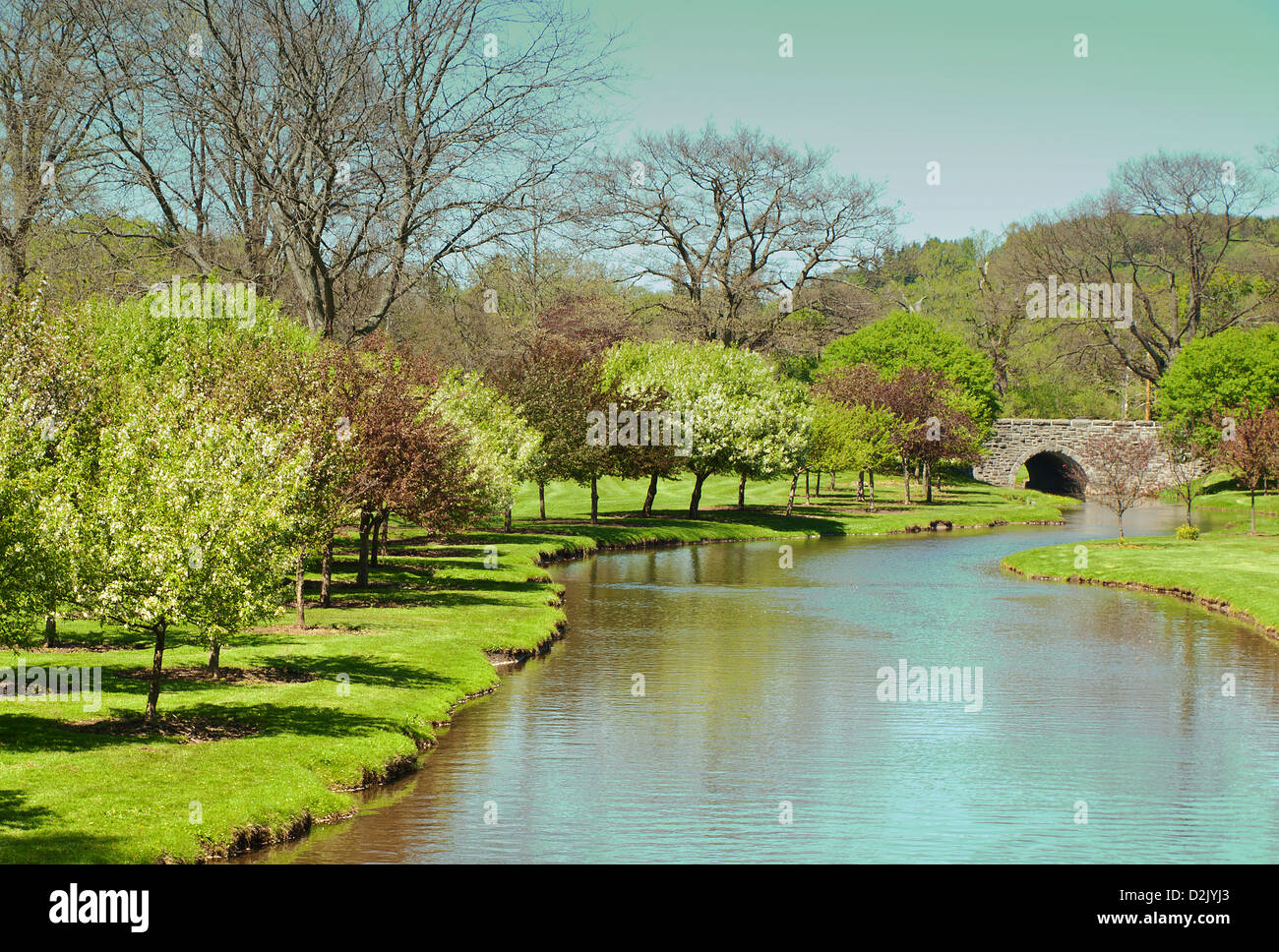 pretty stream on the grounds of Colgate university in Hamilton ,New ...