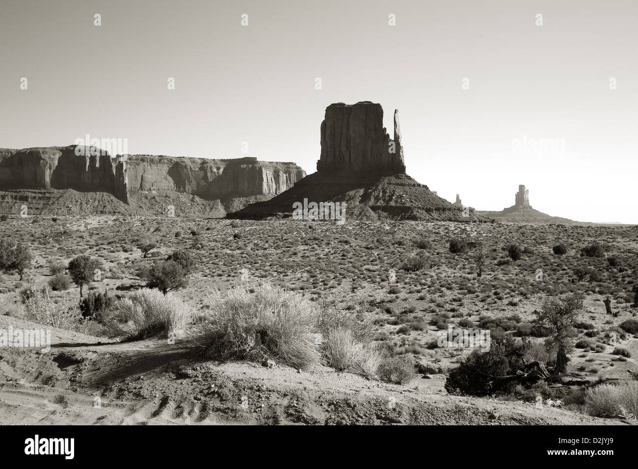 Photograph of Left Mitten at Monument Valley Navajo Tribal Park Stock ...