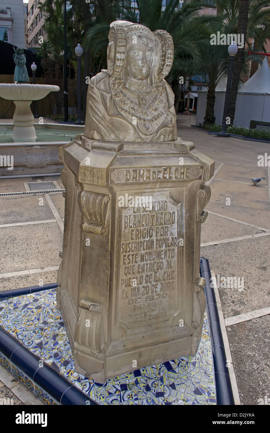 Statue of the Lady of Elche or Lady of Elx, Elche, Province of Valencia ...