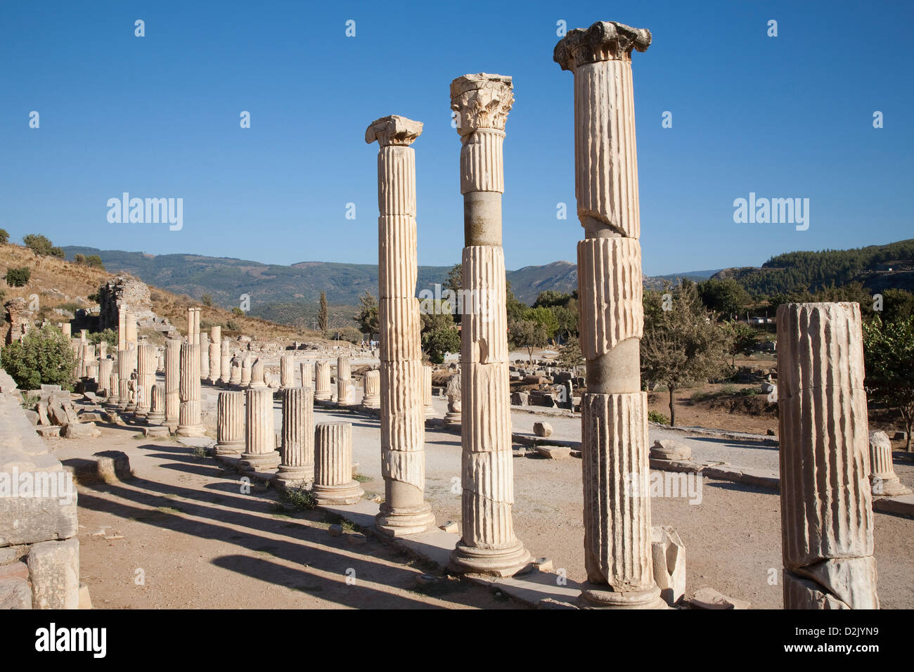 asia, turkey, anatolia, ephesus, colonnade Stock Photo - Alamy