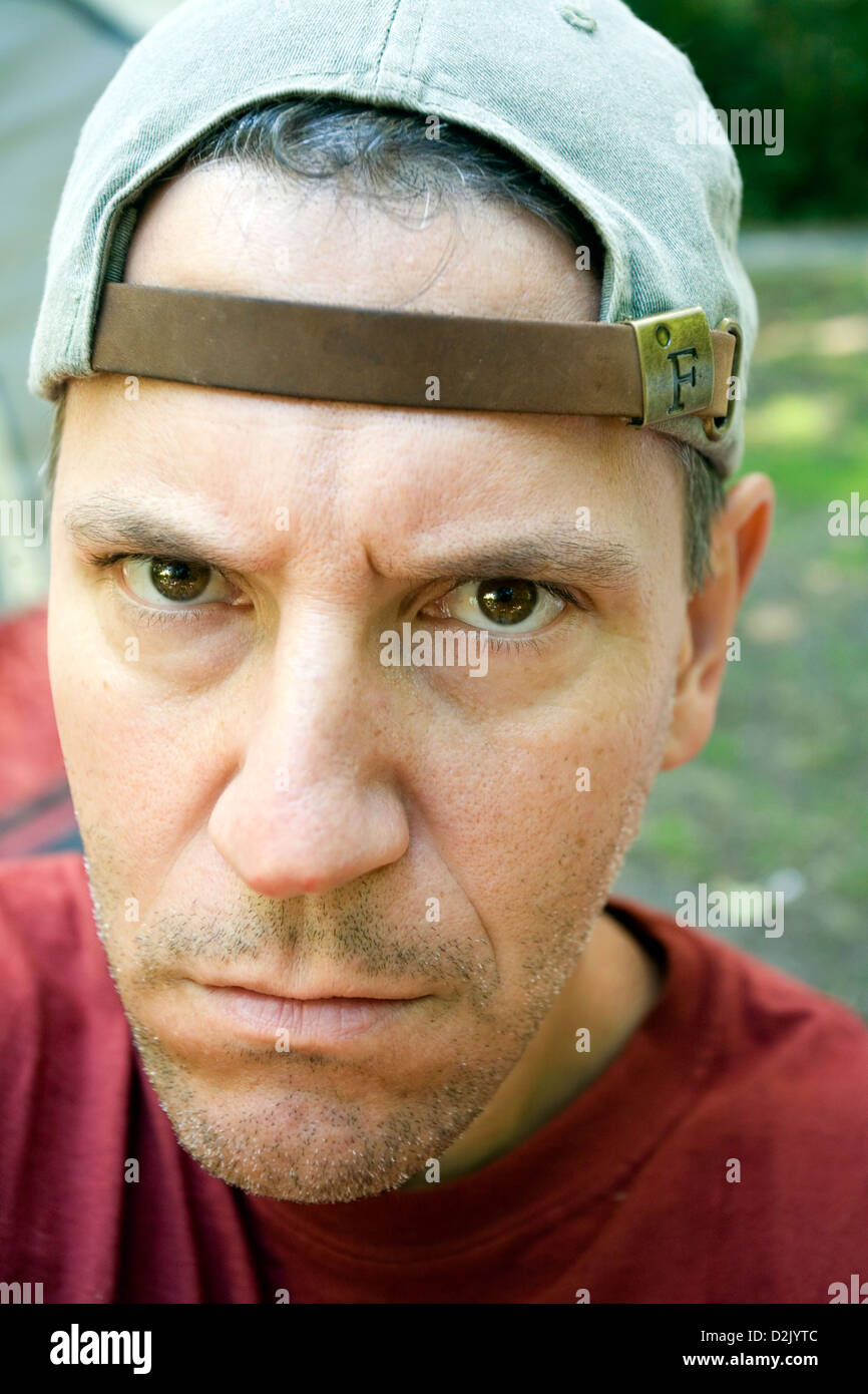 Baseball cap backwards portrait hi-res stock photography and images - Alamy
