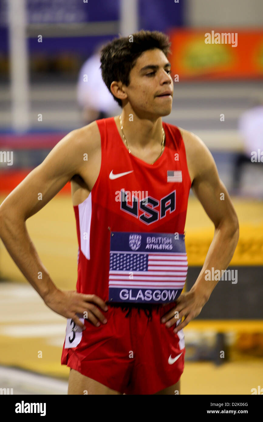 Glasgow, UK. 26th Jan, 2013. Matthew Centrowitz USA Men's 1500m 3rd ...