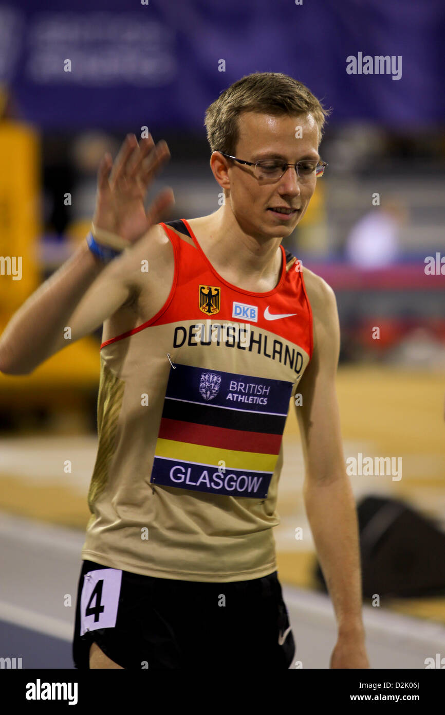 Glasgow, UK. 26th Jan, 2013. Florian Orth Germany Men's 1500m 2nd - at ...