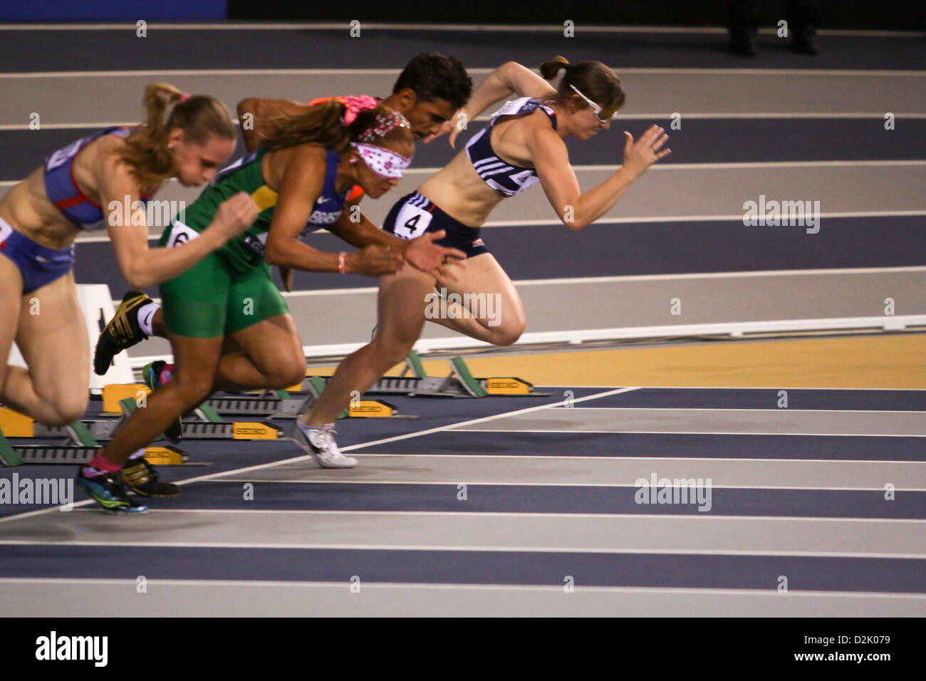 The start of the womens 60m hi-res stock photography and images - Alamy