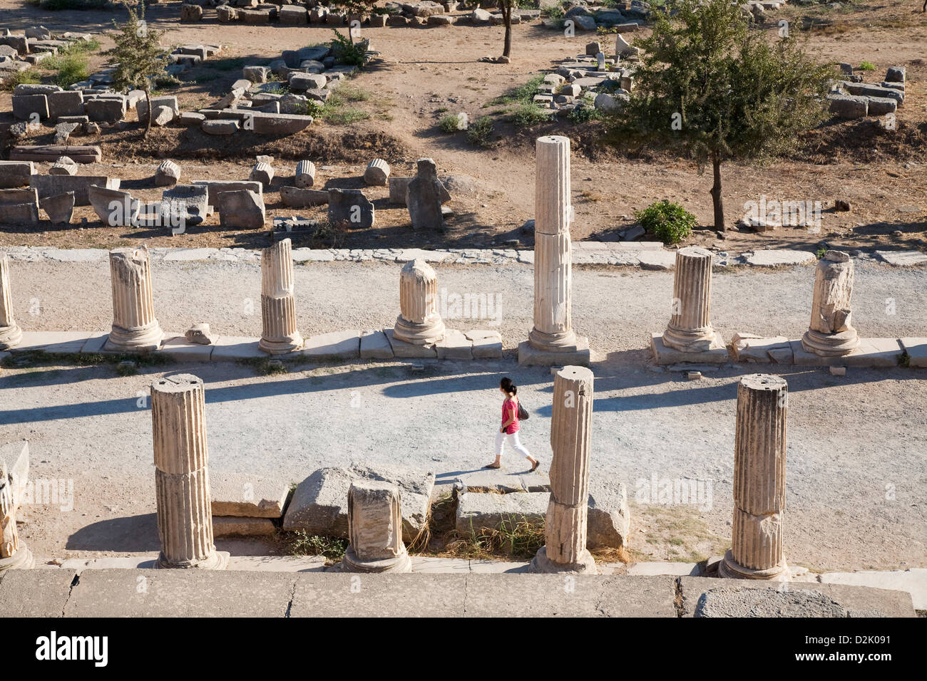 asia, turkey, anatolia, ephesus, colonnade Stock Photo - Alamy