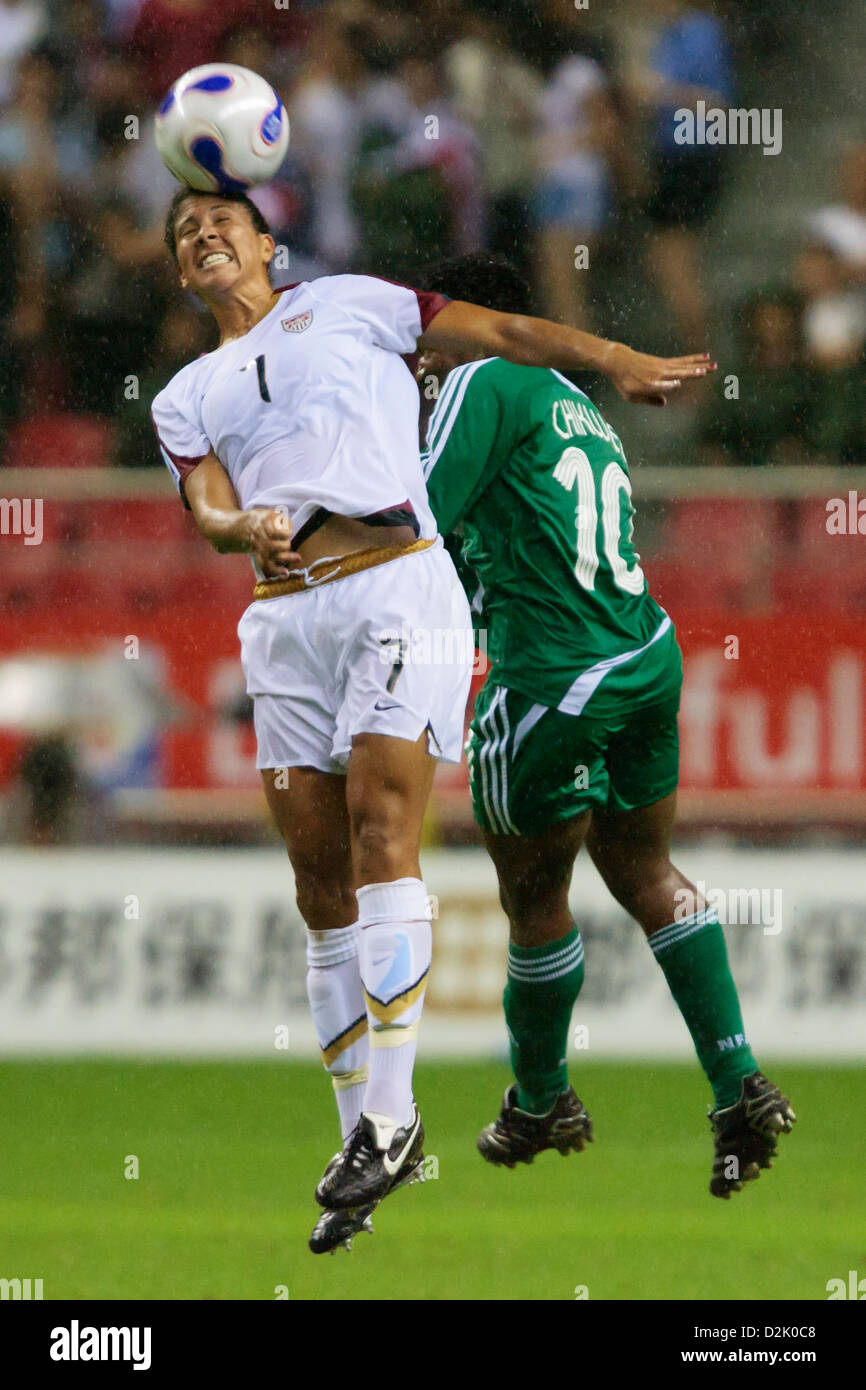 SHANGHAI, CHINA - SEPTEMBER 18: Shannon Boxx of the United States (L ...