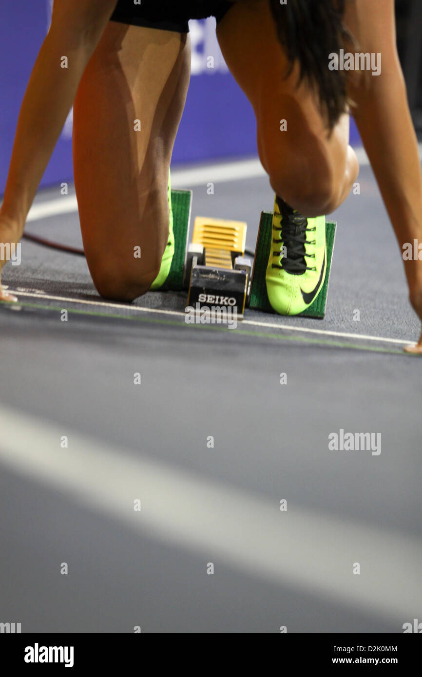400m start hi-res stock photography and images - Alamy