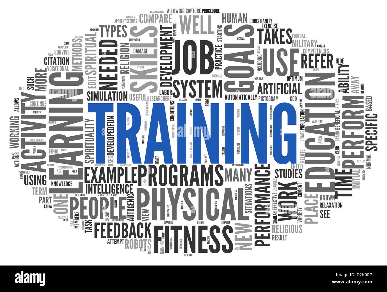 Training and education related words concept in tag cloud Stock Photo ...
