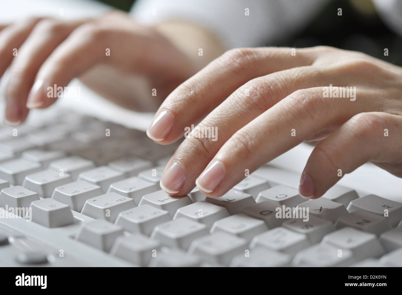 Hand fingers typing hi-res stock photography and images - Alamy