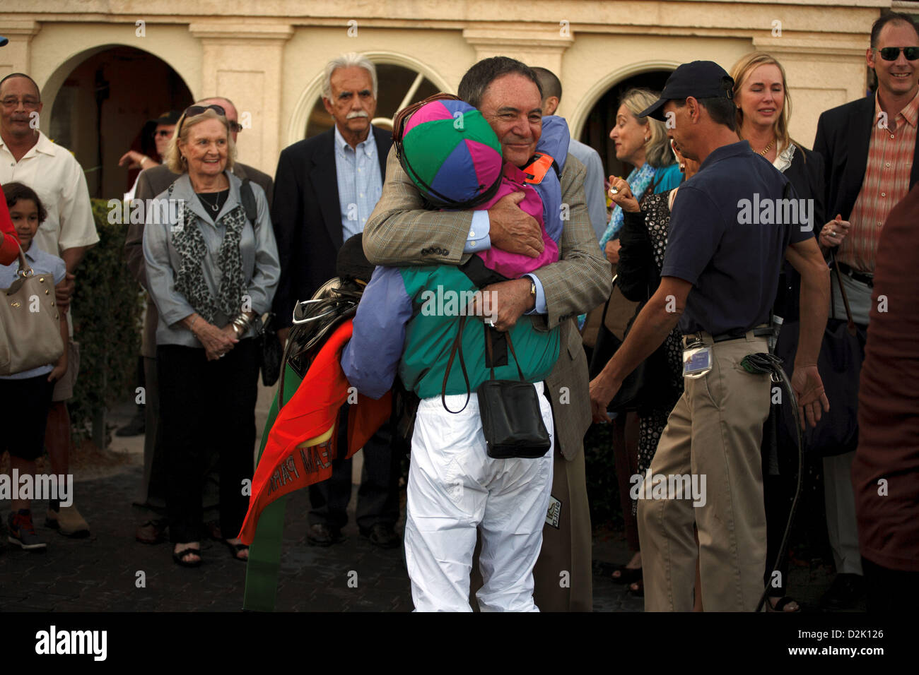 Jan. 26, 2013 - Hallandale Beach, Florida, U.S. - Trainer of ...