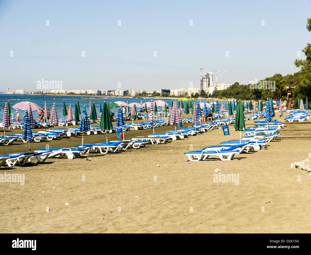 A tourist beach in Limassol, Cyprus Stock Photo - Alamy