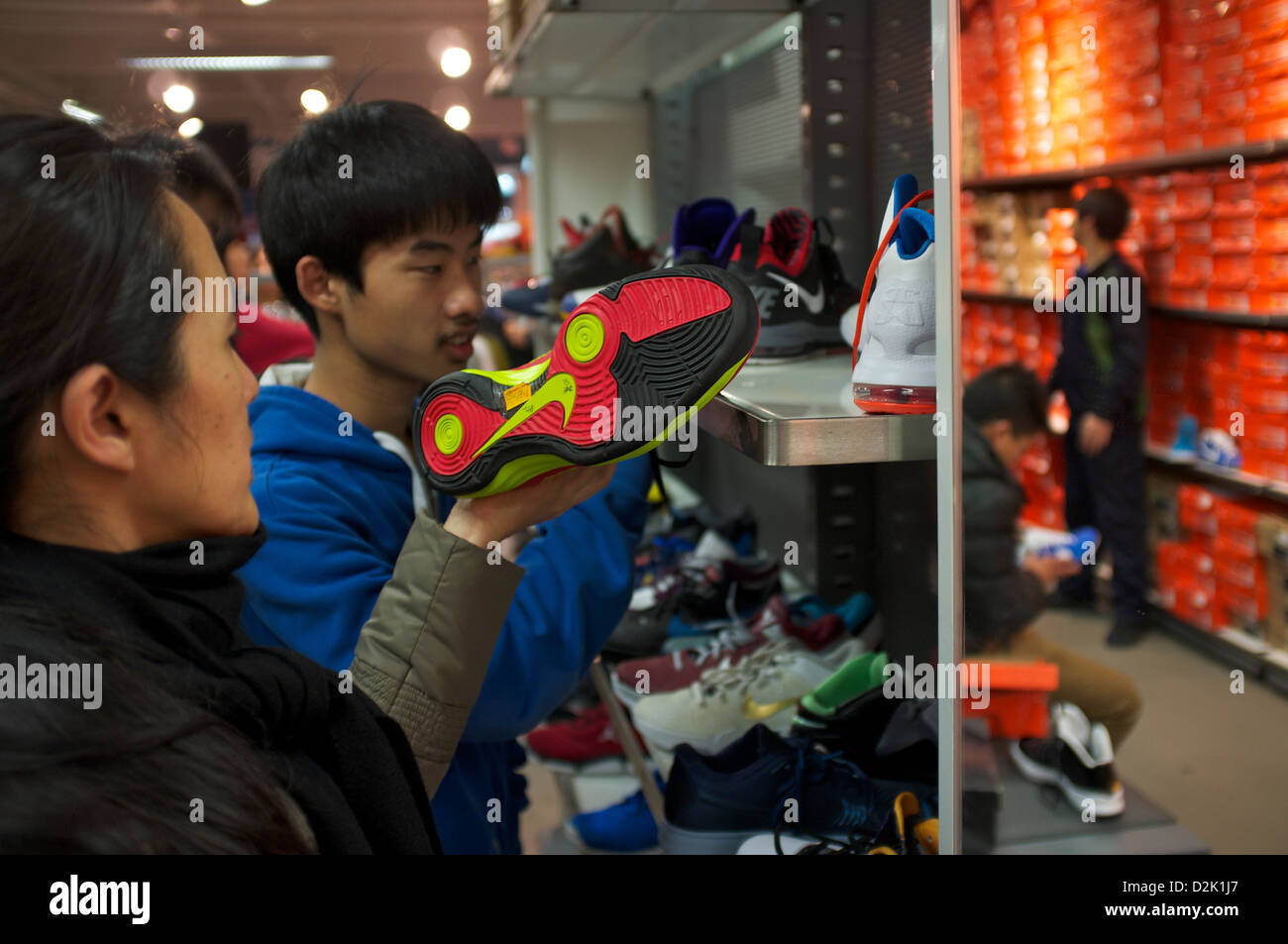 Nike china shoe hi-res stock photography and images - Alamy