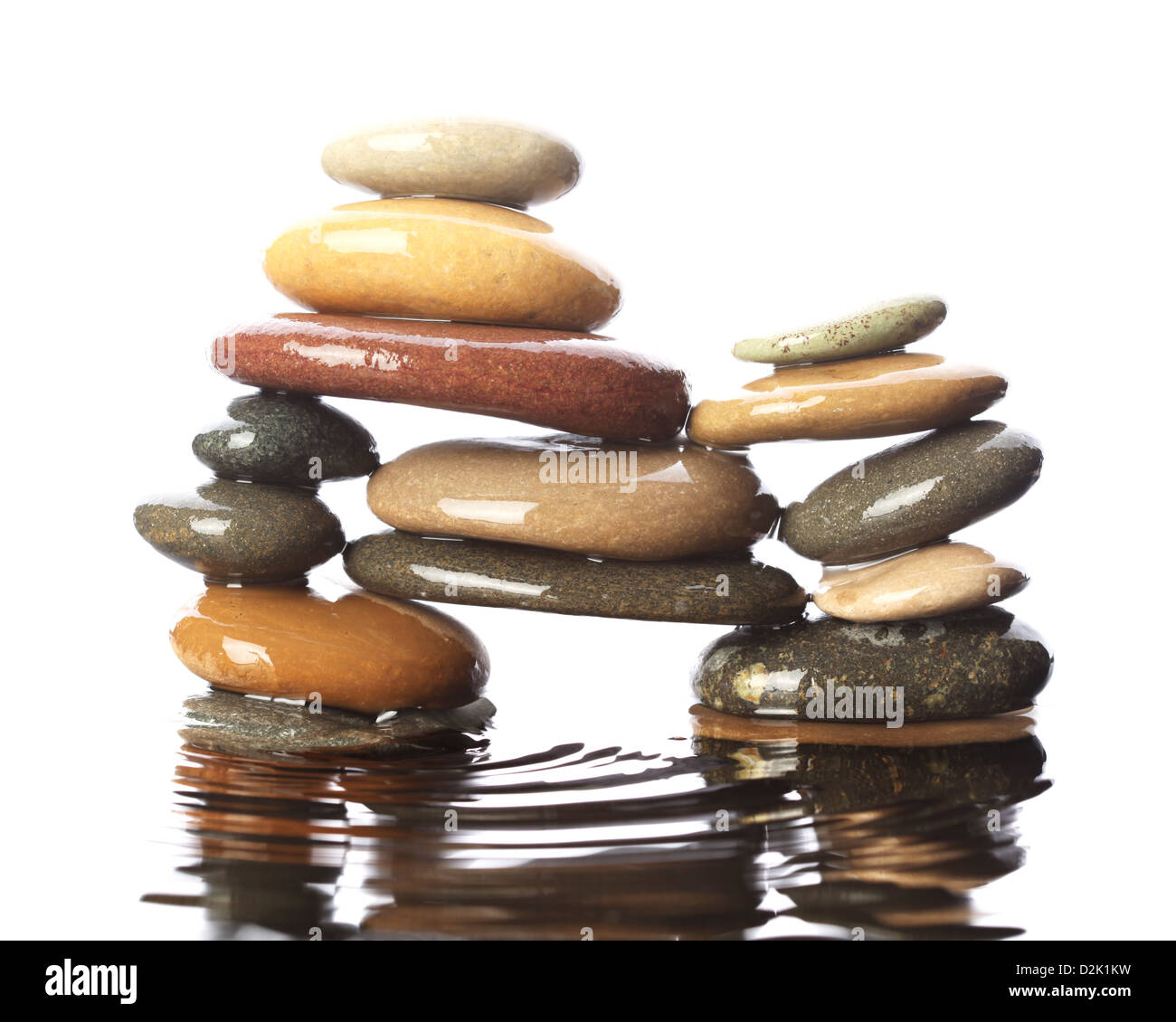 Stones in water Stock Photo - Alamy