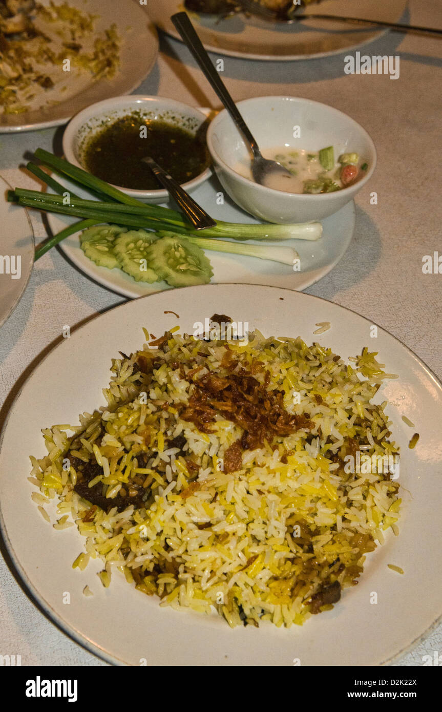 mutton biryani in an Indian restaurant in Bangkok, Thailand Stock Photo ...