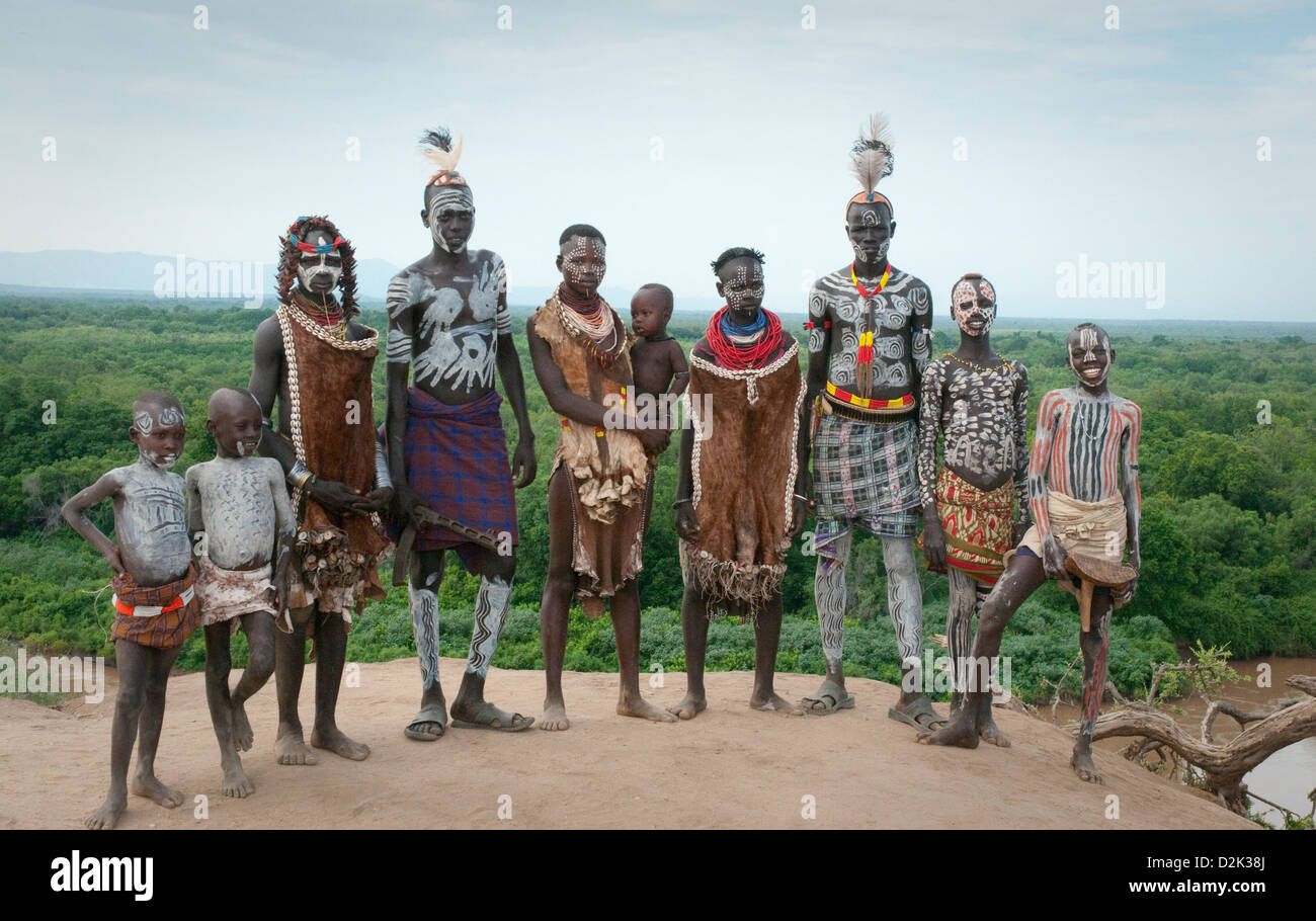 African Tribal Man Standing