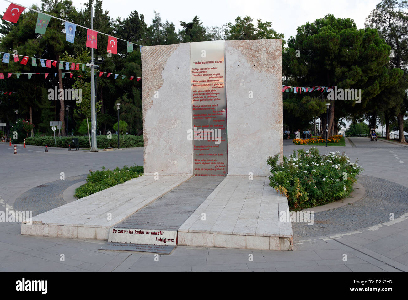 Antalya Turkey. Turkish memorial Stock Photo - Alamy