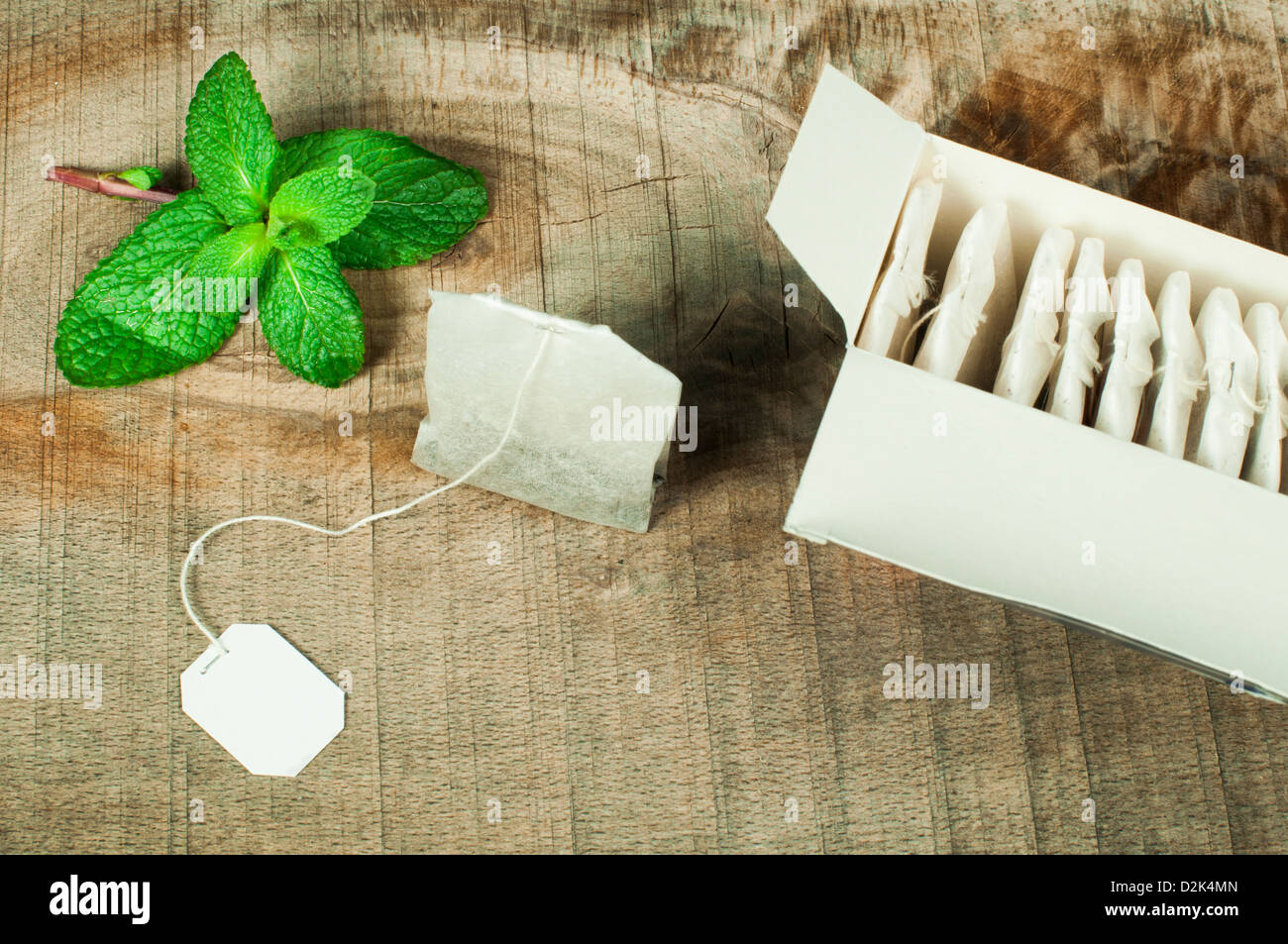 Mint tea bags hi-res stock photography and images - Alamy