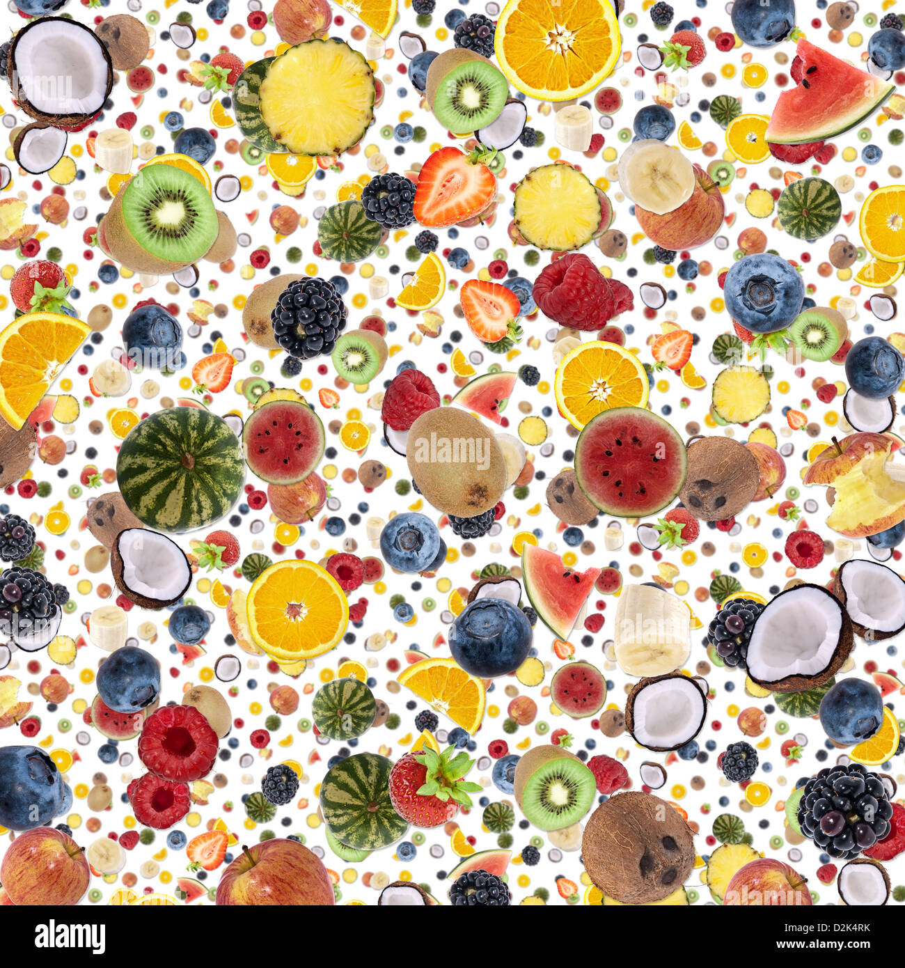 Fruity background isolated on white Stock Photo - Alamy