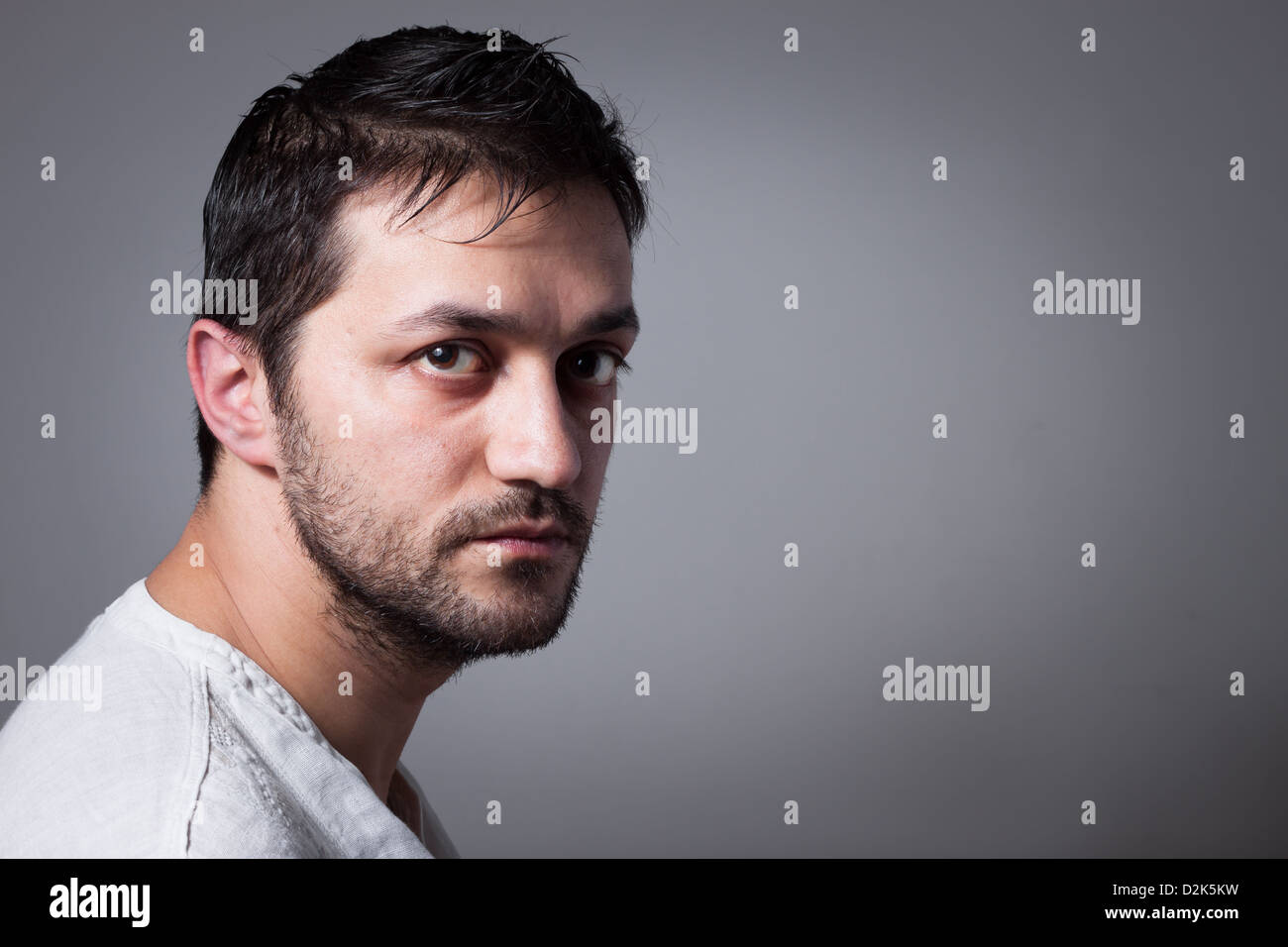 Straight expression hi-res stock photography and images - Alamy