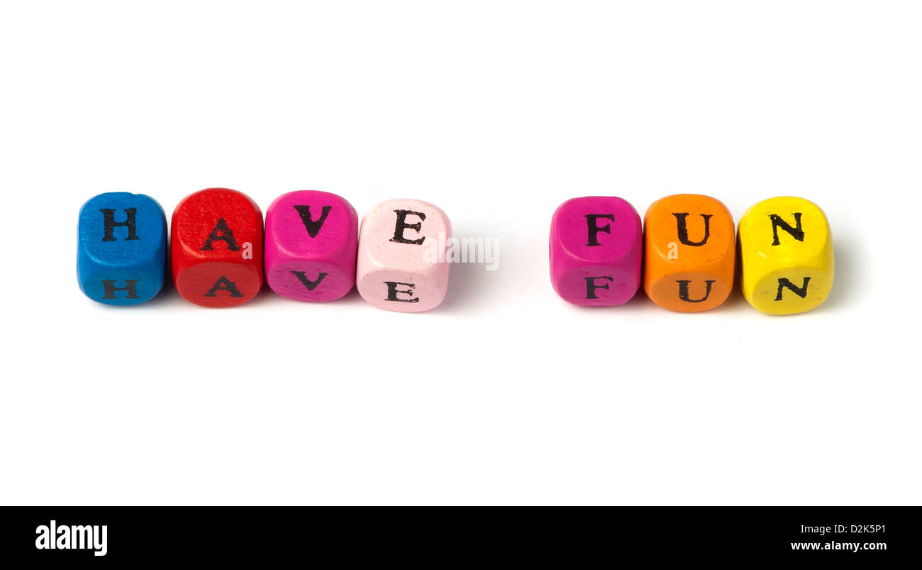 Words on wooden alphabet Cut Out Stock Images & Pictures - Alamy