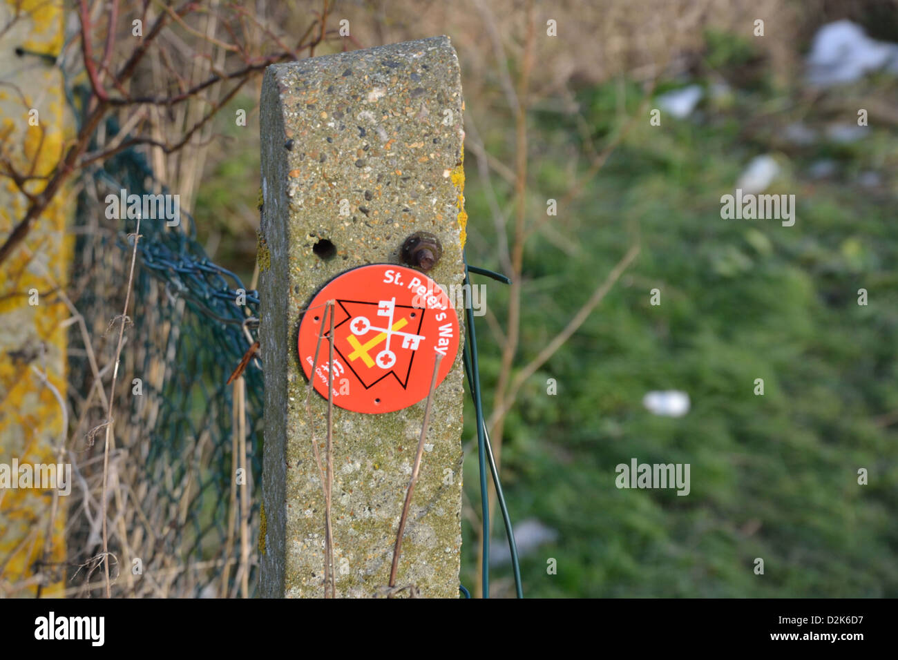 St Peters way sign Stock Photo - Alamy