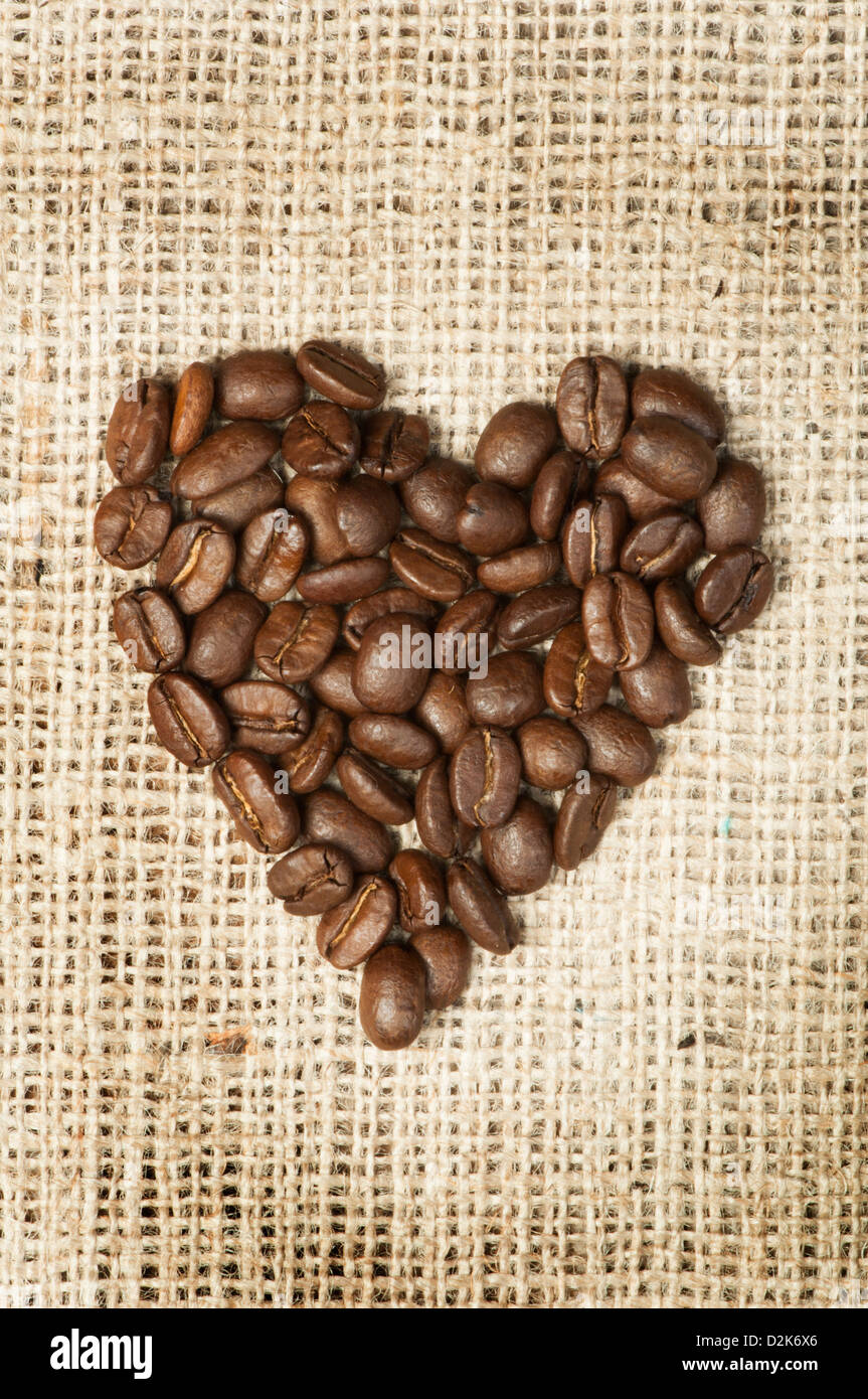 Heart made of coffee hi-res stock photography and images - Alamy