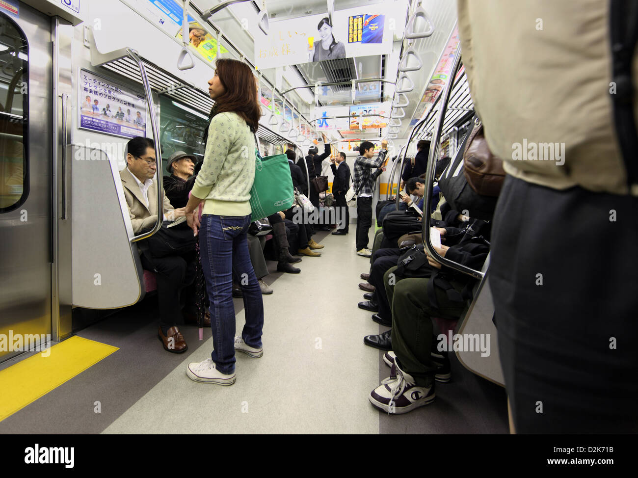 Tokyo, Japan, people go underground Stock Photo - Alamy