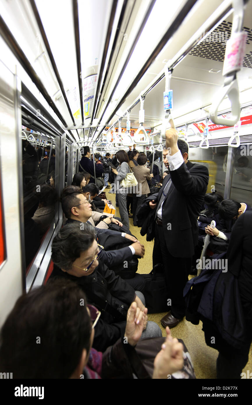 Tokyo, Japan, people go underground Stock Photo - Alamy