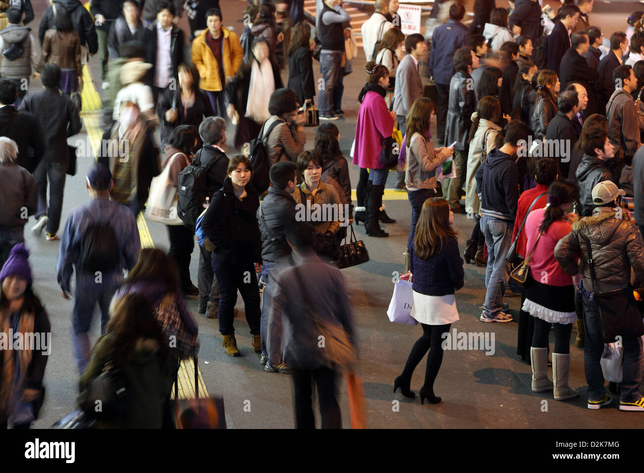 Tokyo, Japan, People in Motion Stock Photo - Alamy