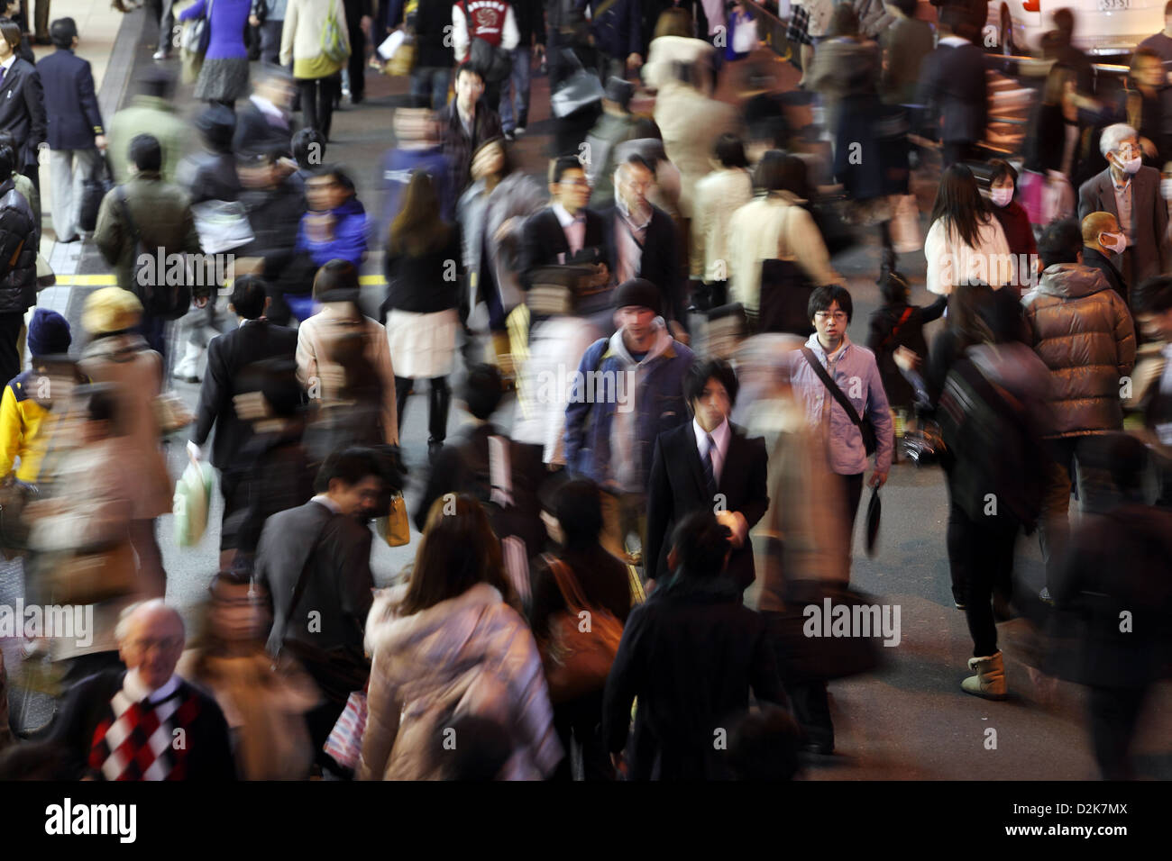 Tokyo, Japan, People in Motion Stock Photo - Alamy