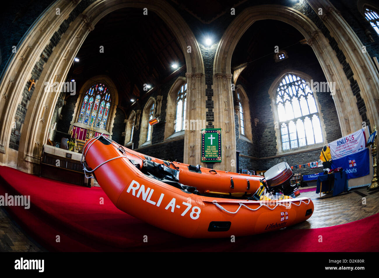 Aberystwyth Wales UK. Sunday Jan 27 2013. The RNLI (Royal National ...