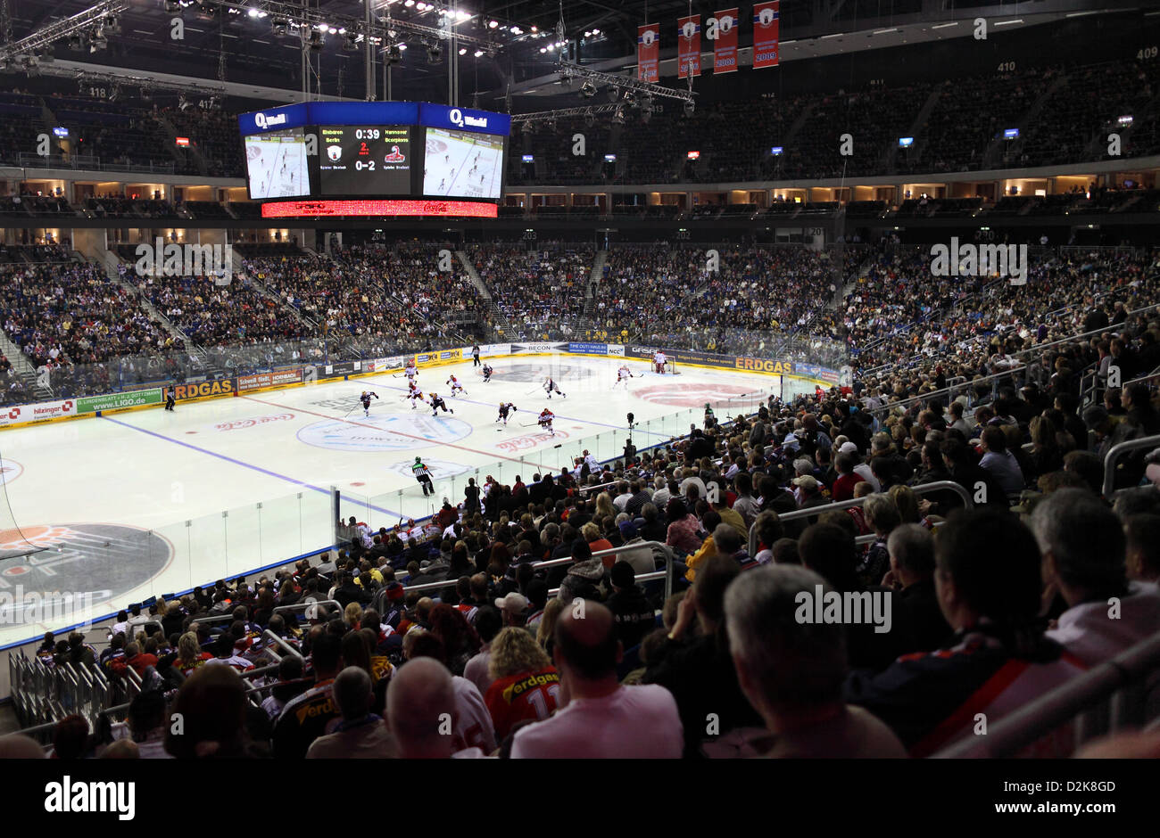 Berlin, Germany, Zuschauerraenge the O2 World Arena Stock Photo - Alamy