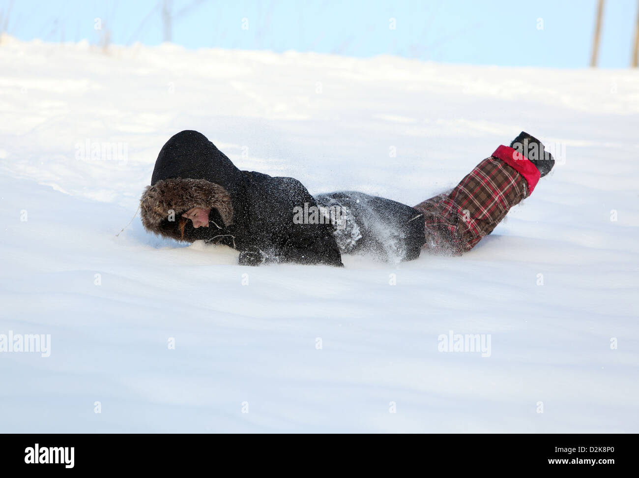 Falling down a slope hi-res stock photography and images - Alamy