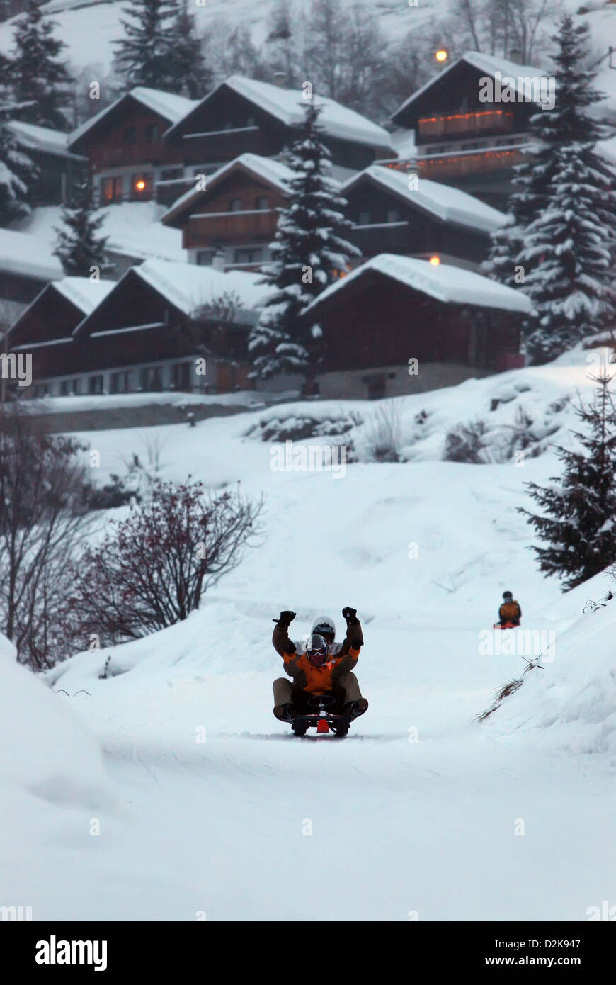 Sledding People High Resolution Stock Photography and Images - Alamy