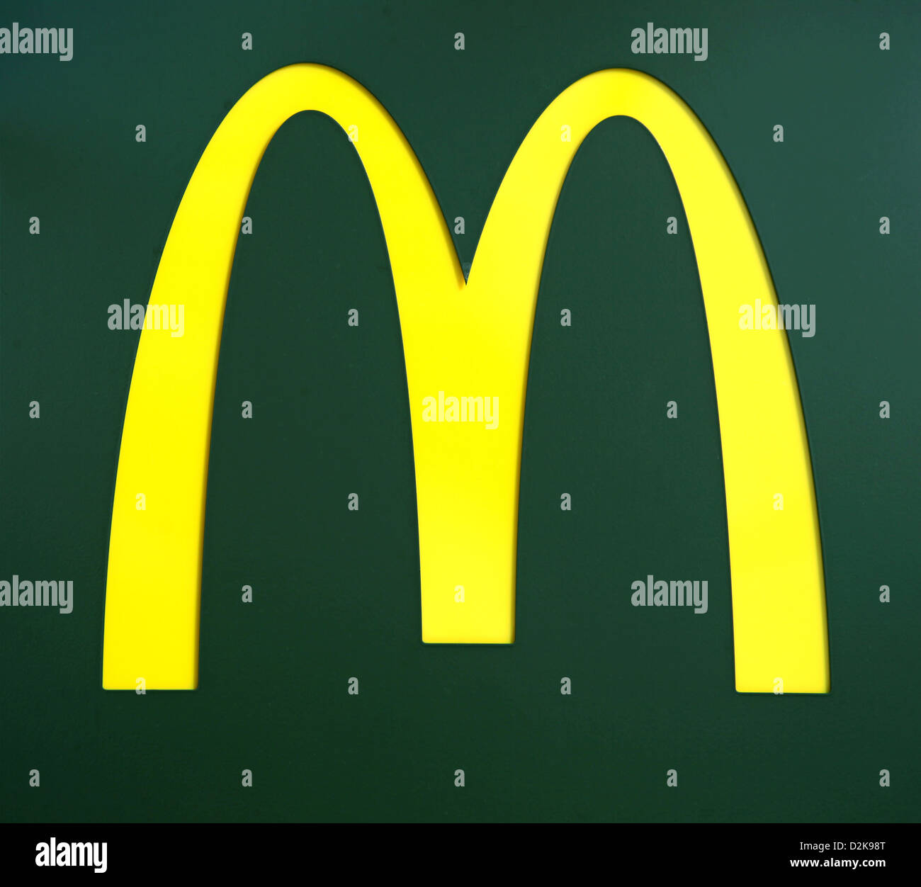 Bernau, Germany, McDonald's logo on a green background Stock Photo - Alamy