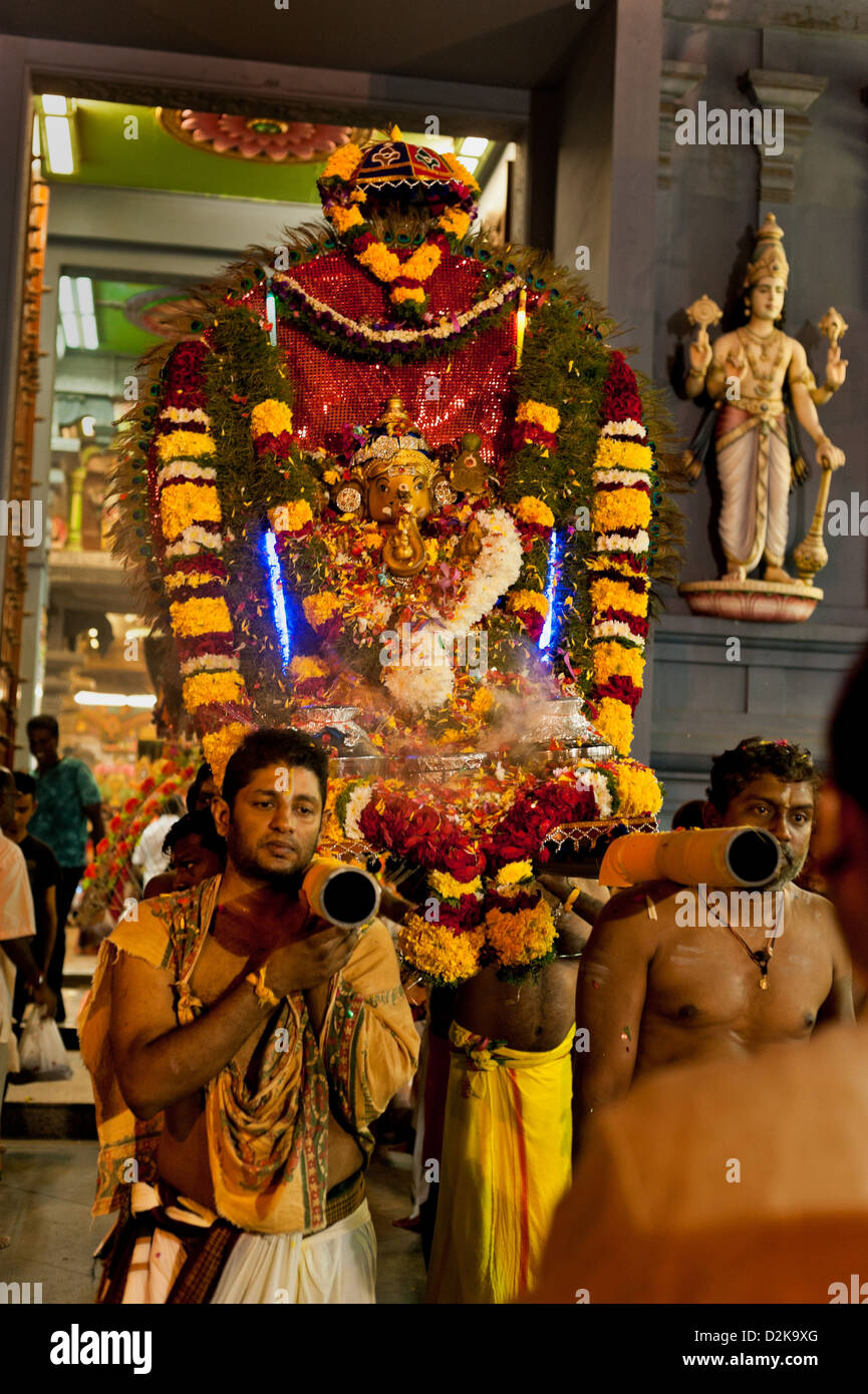 SINGAPORE – 2013 JANUARY 27: Male devotee at the annual Thaipusam ...