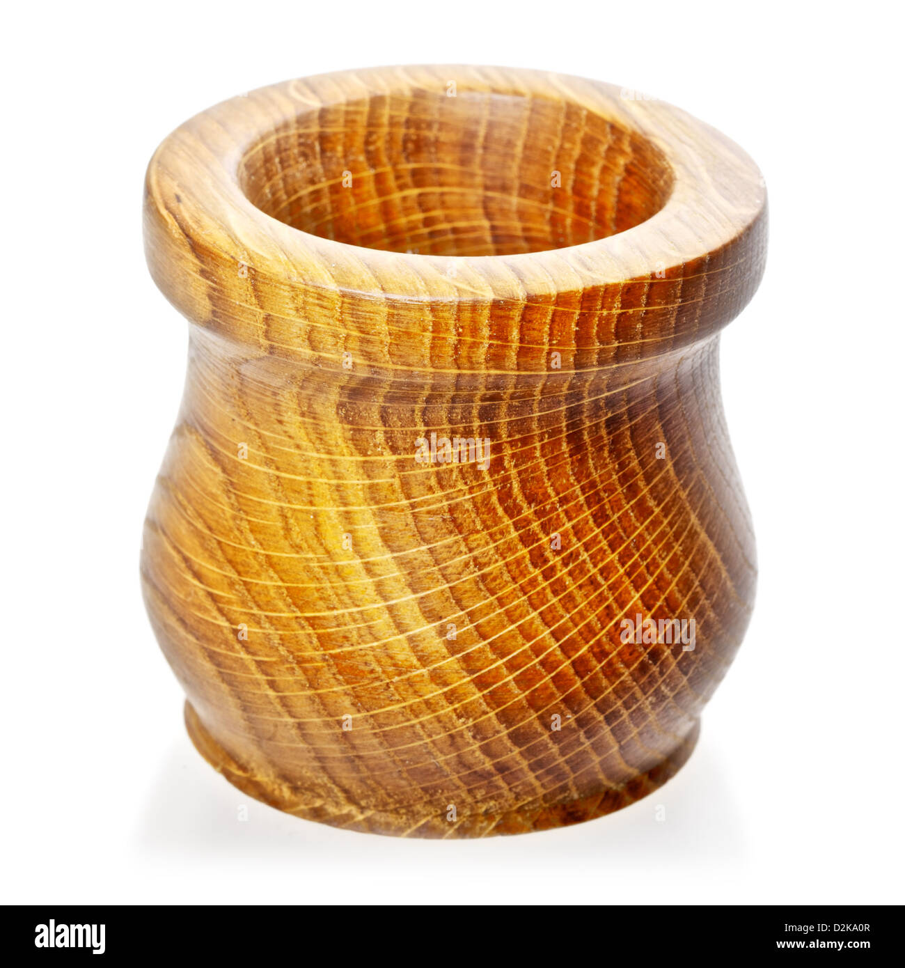 brown wooden mortar isolated on white background Stock Photo - Alamy