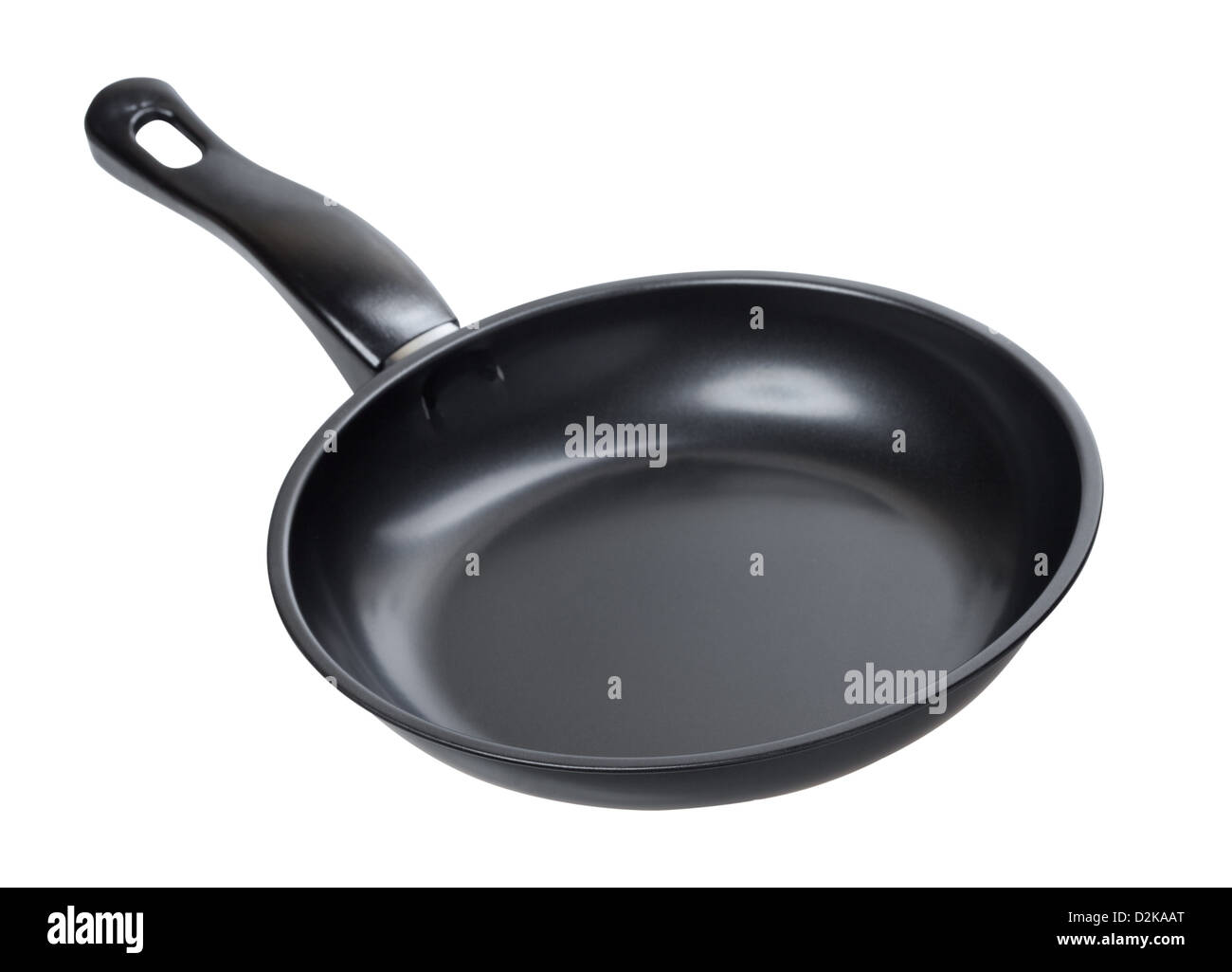black frying pan isolated on white background Stock Photo - Alamy